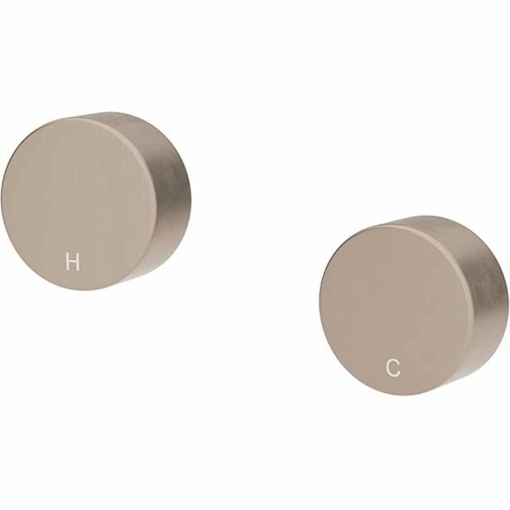 Circular Wall Taps - Champagne - Meir SA